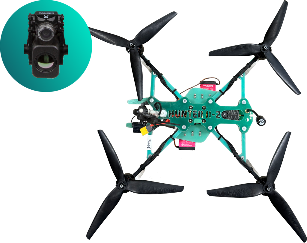 Hunter D-2 2s ELRS THERMAL Quadrocopter-bomber