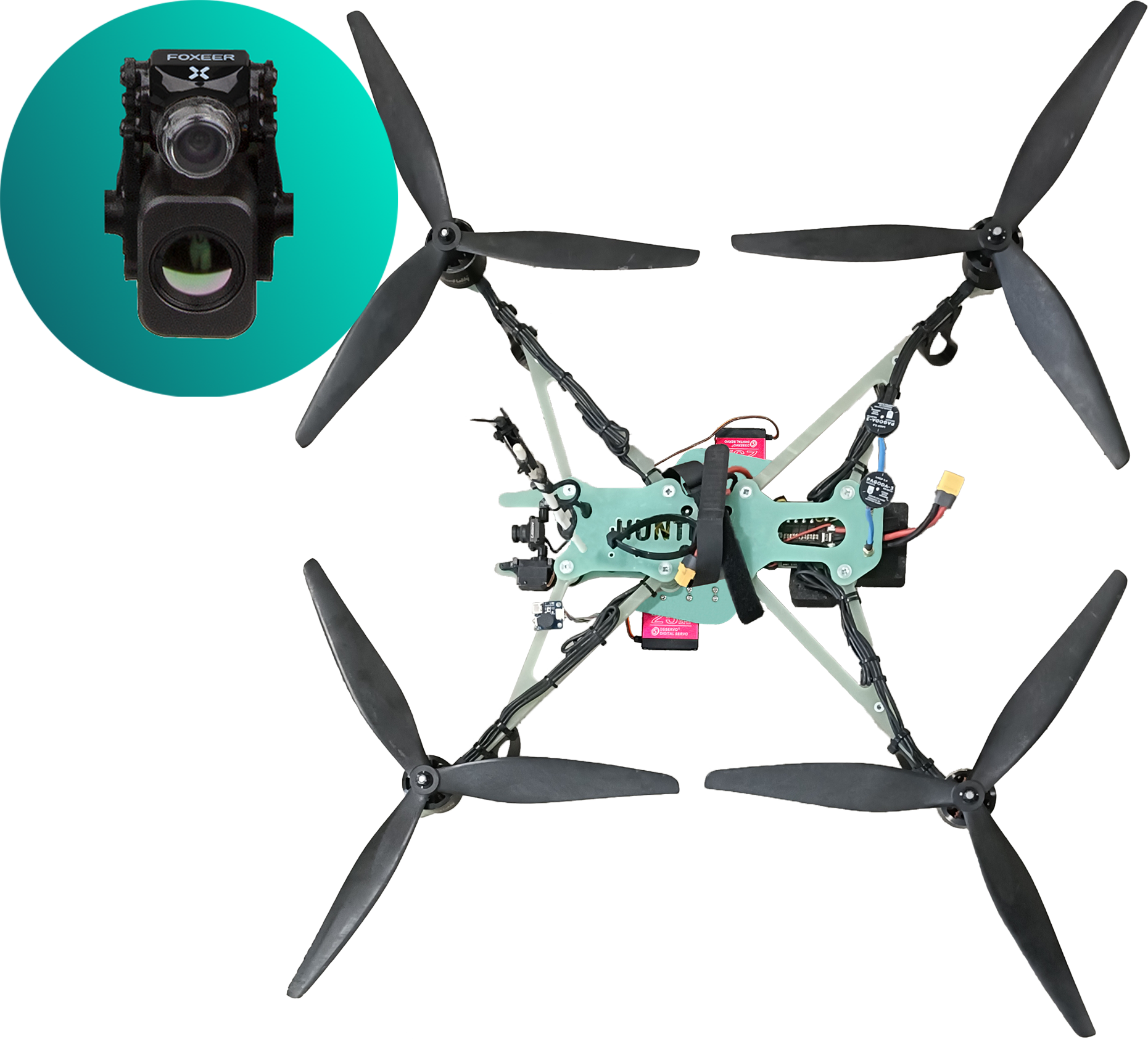 Квадрокоптер Hunter D-15 БОМБЕР ELRS THERMAL 2s - USMT